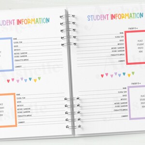 Printable Teacher Planner 2024-2025: Rainbow Theme (personal Use) - Etsy