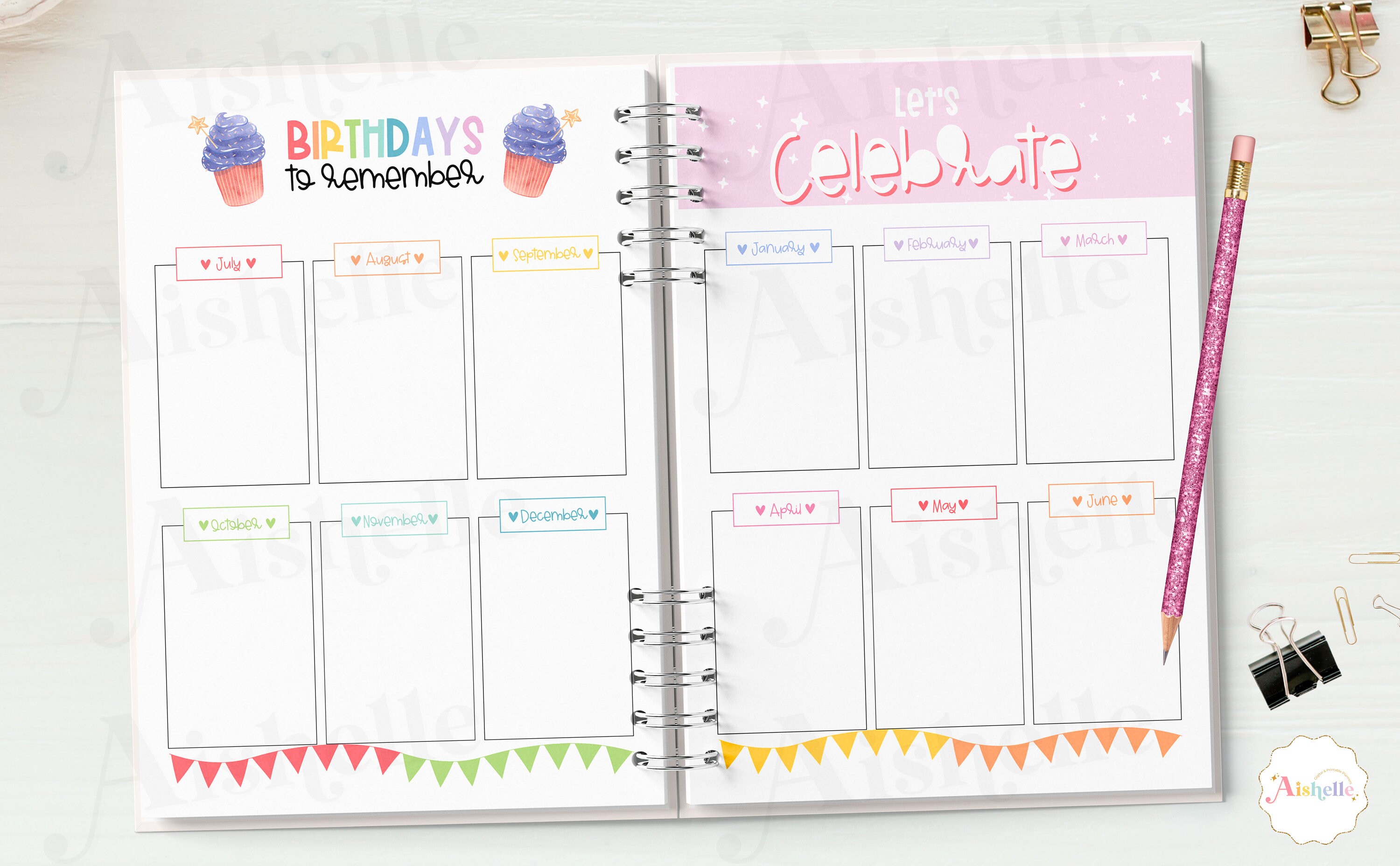 Printable Teacher Planner 2024-2025 Teacher Binder Cute Rainbow Theme ...