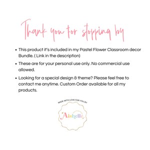 Pastel Bulletin Board Borders | Pastel Flower Classroom Decor ...