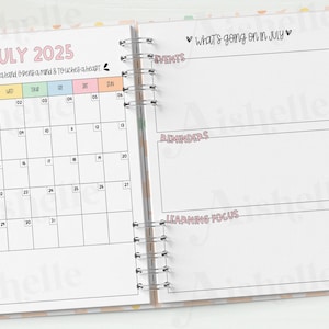 2025-2026 Teacher Planner Printable | Teacher Binder | Pastel Flowers ...