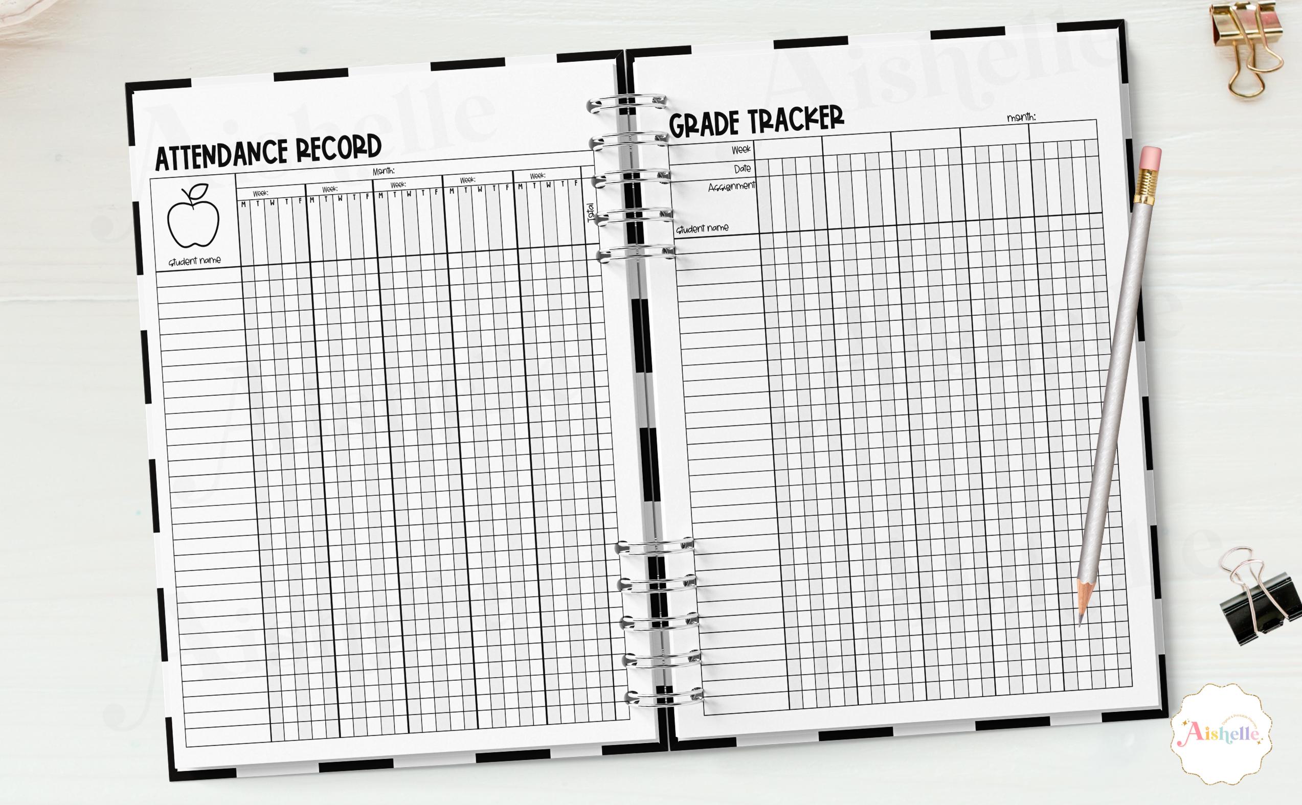 Printable Teacher Planner 2025-2026 | Teacher Binder | Black & White ...