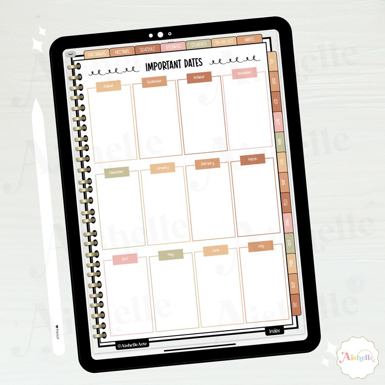 2025-2026 Digital Teacher Planner | Goodnotes Teacher | Boho Daisy ...