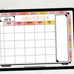 2024-2025 Teacher Digital Planner Teacher Goodnotes Light Daisy Theme ...