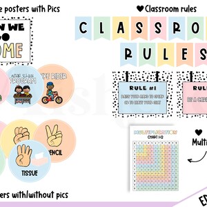 EDITABLE Pastel Classroom Decor Bundle PERSONAL USE - Etsy