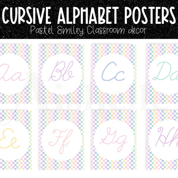 Cursive Alphabet - Etsy