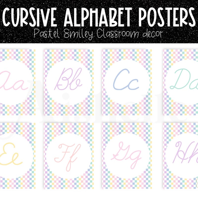 Cursive Alphabet - Etsy