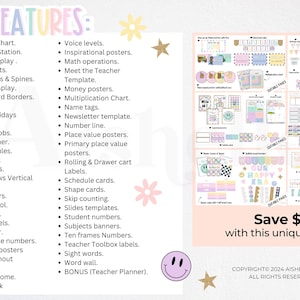 EDITABLE Pastel Smiley Classroom Decor Bundle - PERSONAL USE - Etsy