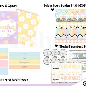 EDITABLE Pastel Classroom Decor Bundle - Bloom in Pastel | PERSONAL USE ...