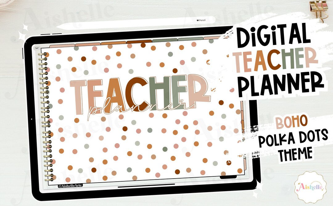 Digital Teacher Planner 2024-2025, Teacher Goodnotes Planner | Boho ...