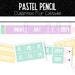 Pencil Flip Calendar Display | Pastel Classroom Decor | PERSONAL USE - Etsy