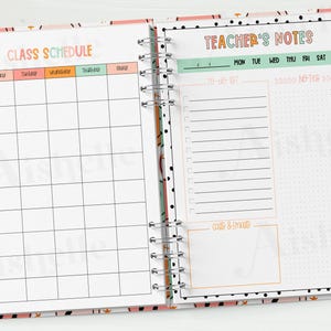 2026-2027 Printable Teacher Planner | Teacher Binder | Groovy Smiley ...