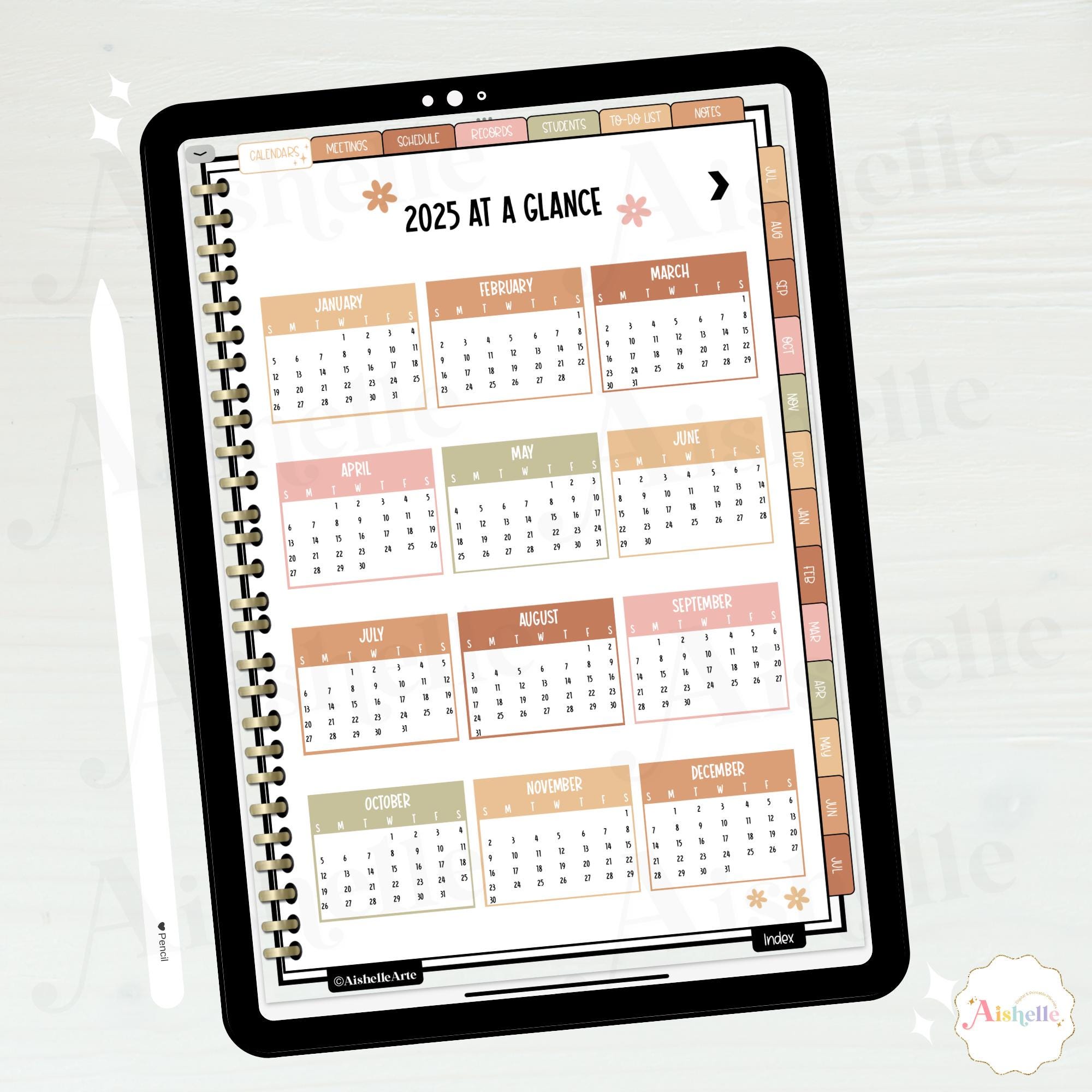 2025-2026 Digital Teacher Planner | Goodnotes Teacher | Boho Daisy ...