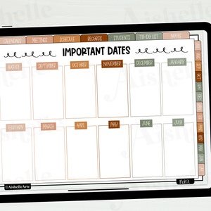 Digital Teacher Planner 2024-2025, Teacher Goodnotes Planner | Boho ...