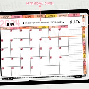 2024-2025 Teacher Digital Planner Teacher Goodnotes Light Daisy Theme ...