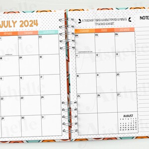 2024-2025 Teacher Planner Printable | Teacher Binder | Groovy Happy ...