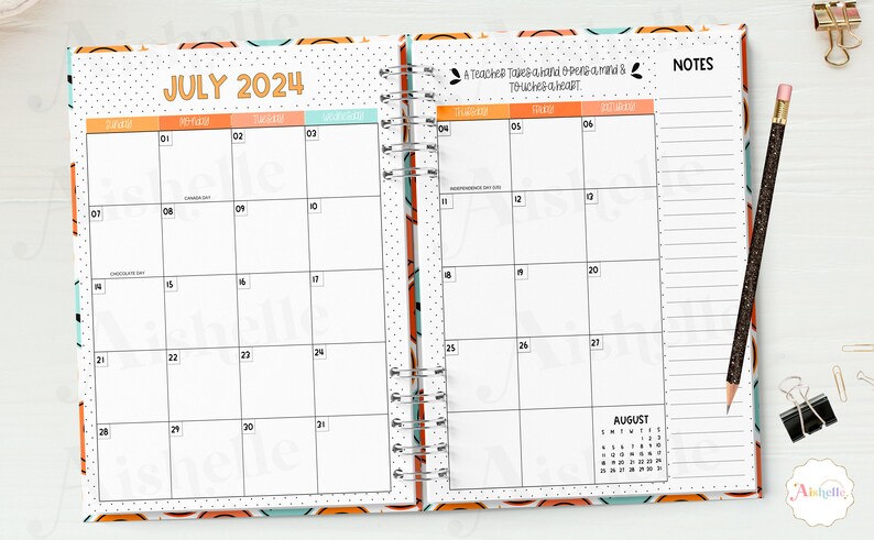 2024-2025 Teacher Planner Printable Teacher Binder Groovy Happy Faces ...