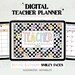Digital Teacher Planner 2025-2026 | Teacher Goodnotes | With Checkered ...