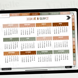 Digital Teacher Planner 2024-2025, Teacher Goodnotes Planner | Boho ...