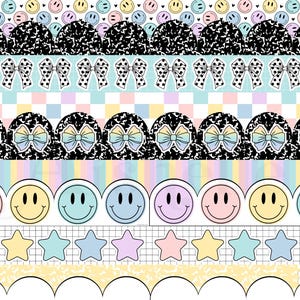 Pastel Composition Bulletin Board Borders: Classroom Decor (PDF ...