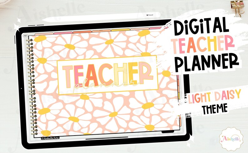 2024-2025 Teacher Digital Planner Teacher Goodnotes Light Daisy Theme ...