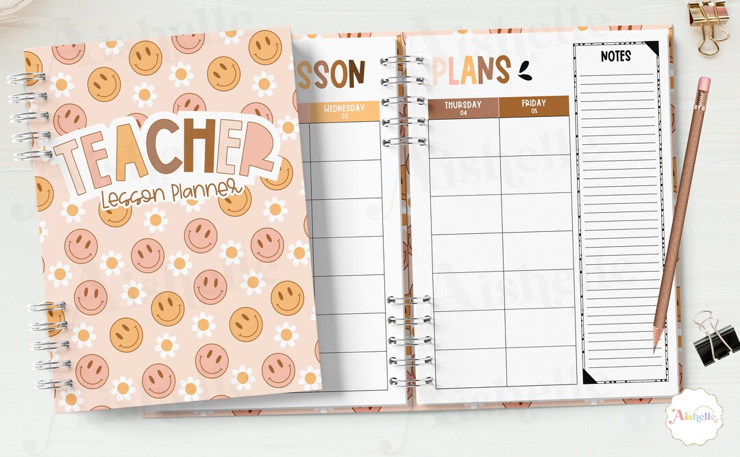 Teacher Planner 2024-2025 Printable | Teacher Binder | With Boho Smiley ...