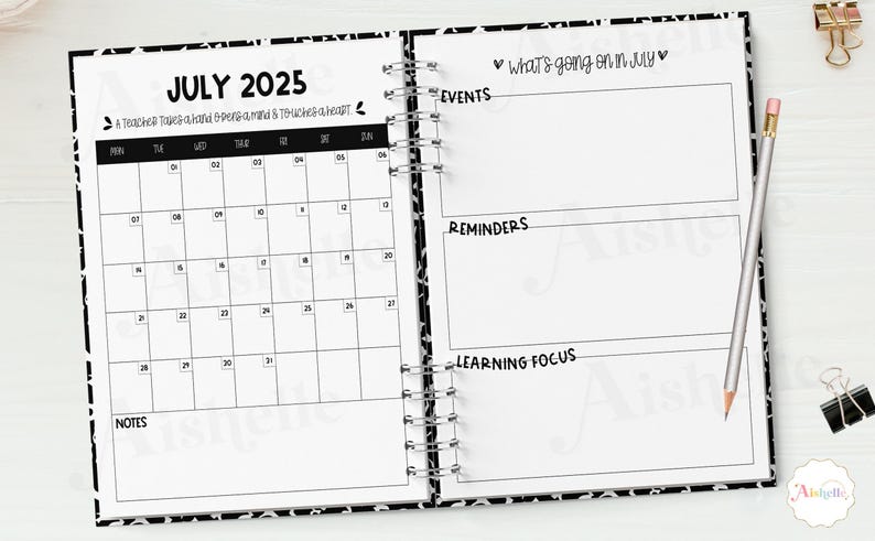 Planificador imprimible para docentes 2025-2026 / Carpeta para docentes ...