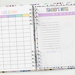 2025-2026 Teacher Planner Printable | Teacher Binder | Pastel Smiley ...