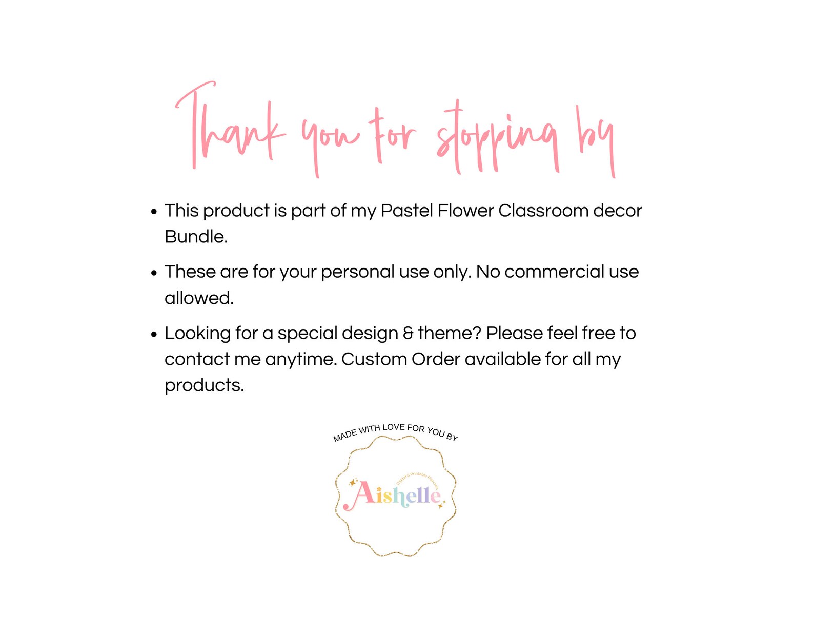 Pastel Bulletin Board Borders Pastel Flower Classroom Decor PERSONAL ...