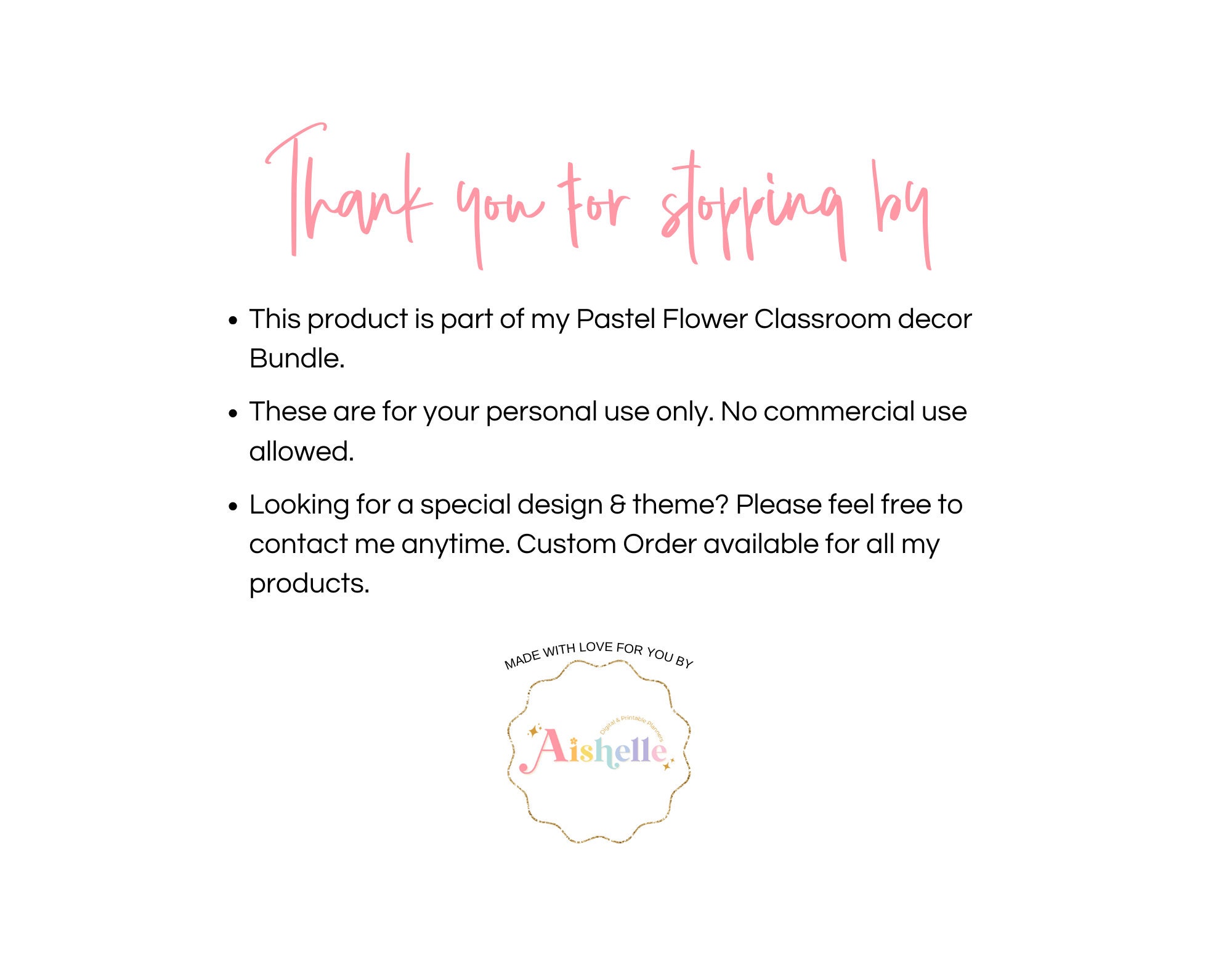 Pastel Bulletin Board Borders Pastel Flower Classroom Decor PERSONAL ...