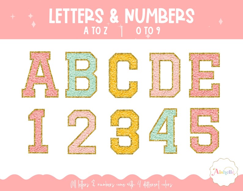 Varsity Patch Bulletin Board Kit Groovy Classroom Decor Varsity Letters ...