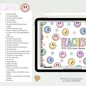 2025-2026 Digital Teacher Planner | Goodnotes Teacher Agenda | With ...