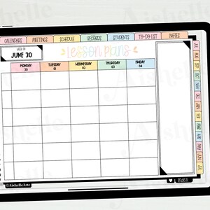Digital Teacher Planner 2025-2026: Pastel Flowers Theme (personal Use ...