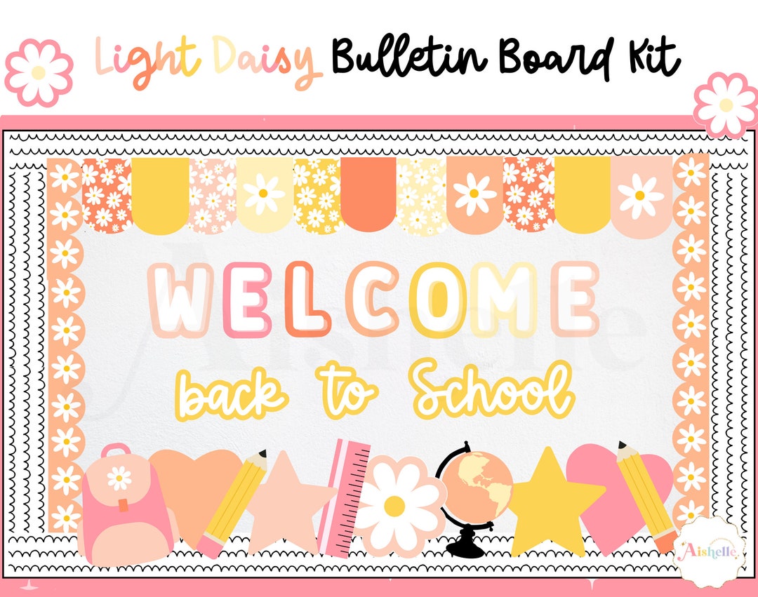 Daisy Classroom Bulletin Board Kit: Back to School Decor (digital ...