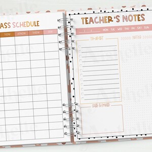 PRINTABLE Teacher Planner 2025-2026 | Teacher Binder | Boho Florals ...