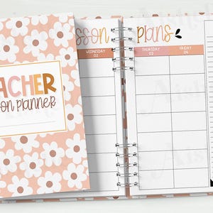 PRINTABLE Teacher Planner 2025-2026 | Teacher Binder | Boho Florals ...