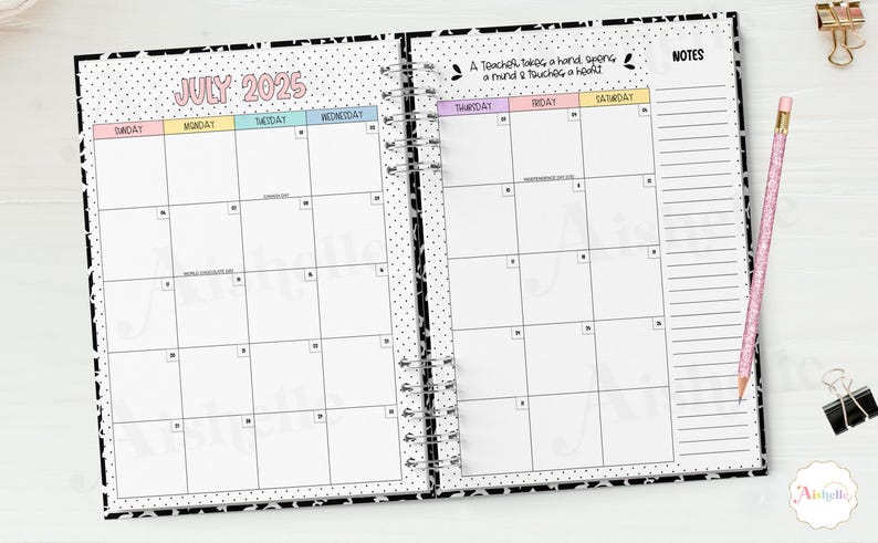Printable Teacher Planner 2025-2026 | Teacher Binder | Pastel ...