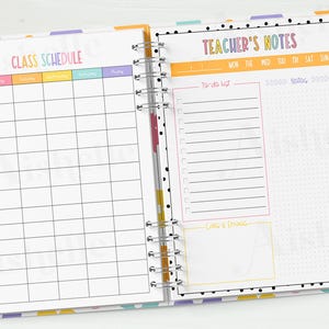 2025-2026 Printable Teacher Planner | Teacher Binder | Bright Floral ...