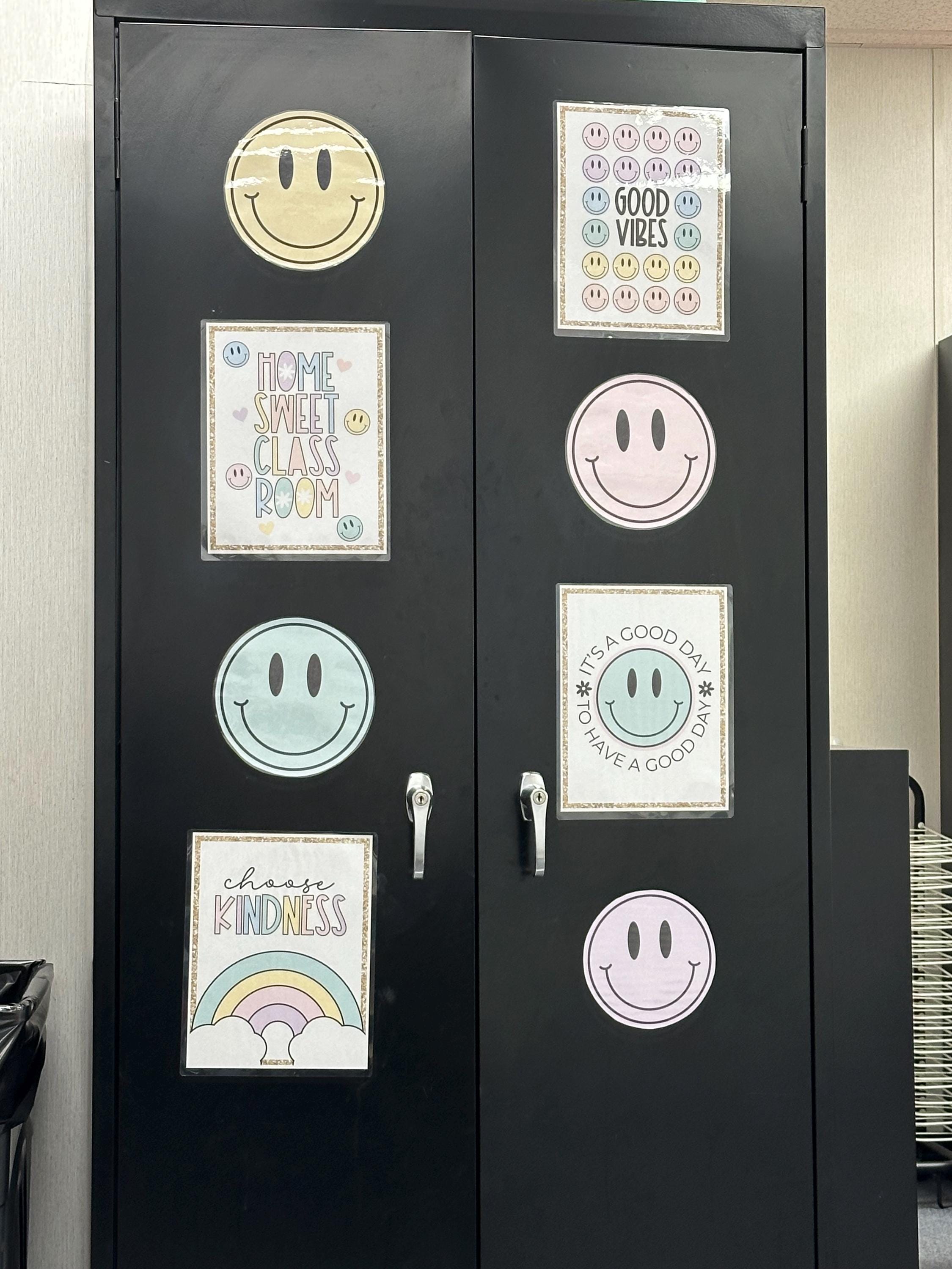 Pastel Classroom Inspirational Posters | Smiley Faces Classroom Decor ...