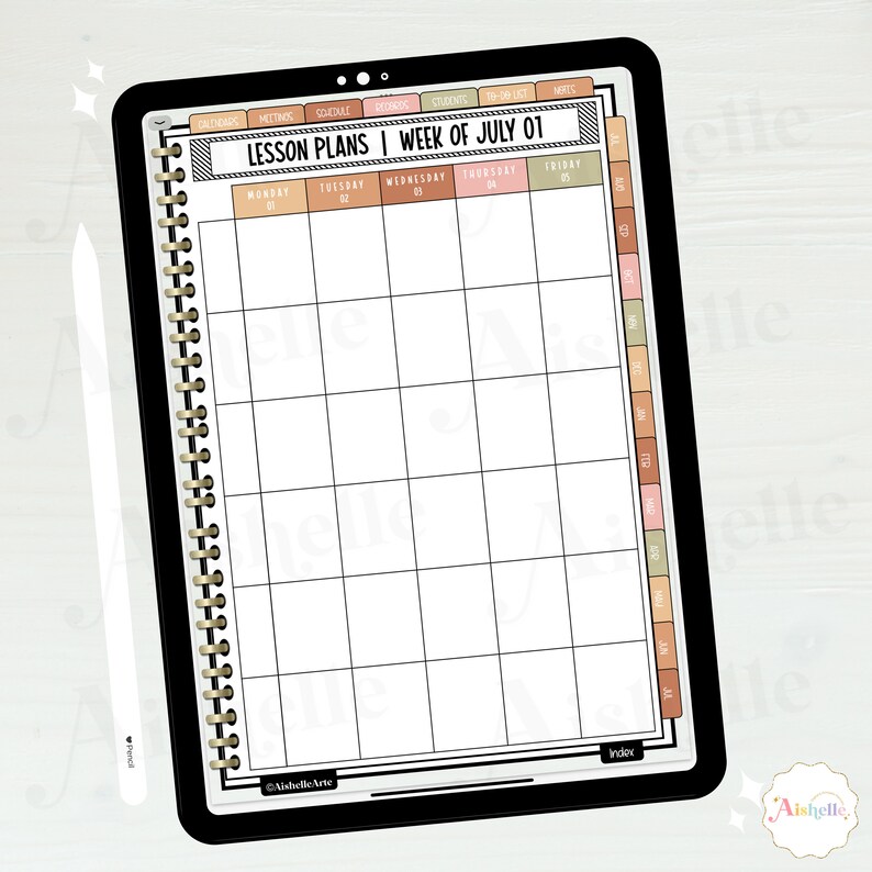 2024-2025 Digital Teacher Planner Goodnotes Teacher Boho Daisy Theme ...