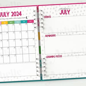 2024-2025 Teacher Planner Printable Teacher Binder Colorful Planner ...