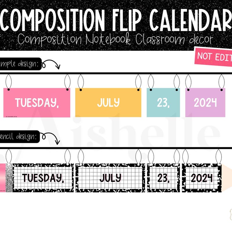 Flip Calendar - Etsy