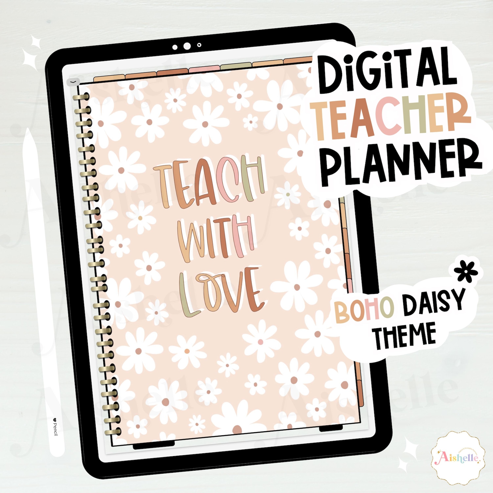 2026-2027 Digital Teacher Planner | Goodnotes Teacher | Boho Daisy ...