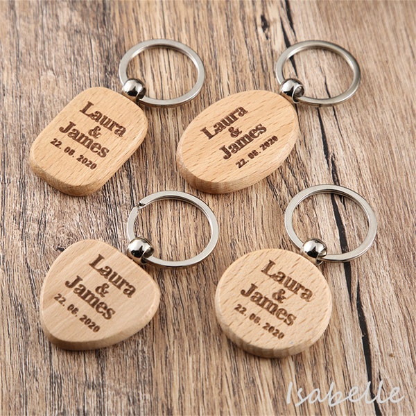 Wooden Key Ring - Etsy
