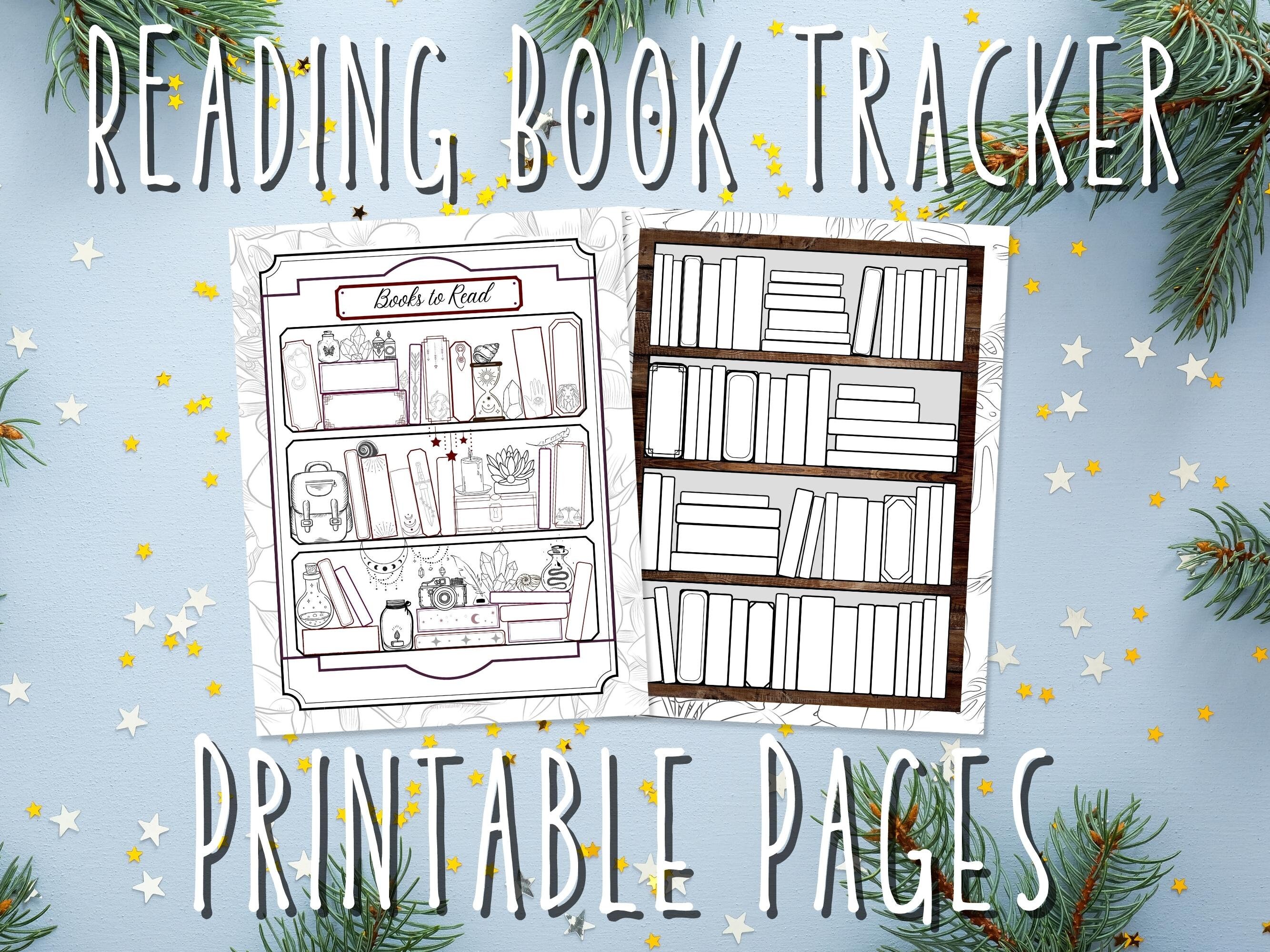 Printable Bookshelf Book Tracker Bundle Reading List for - Etsy Australia