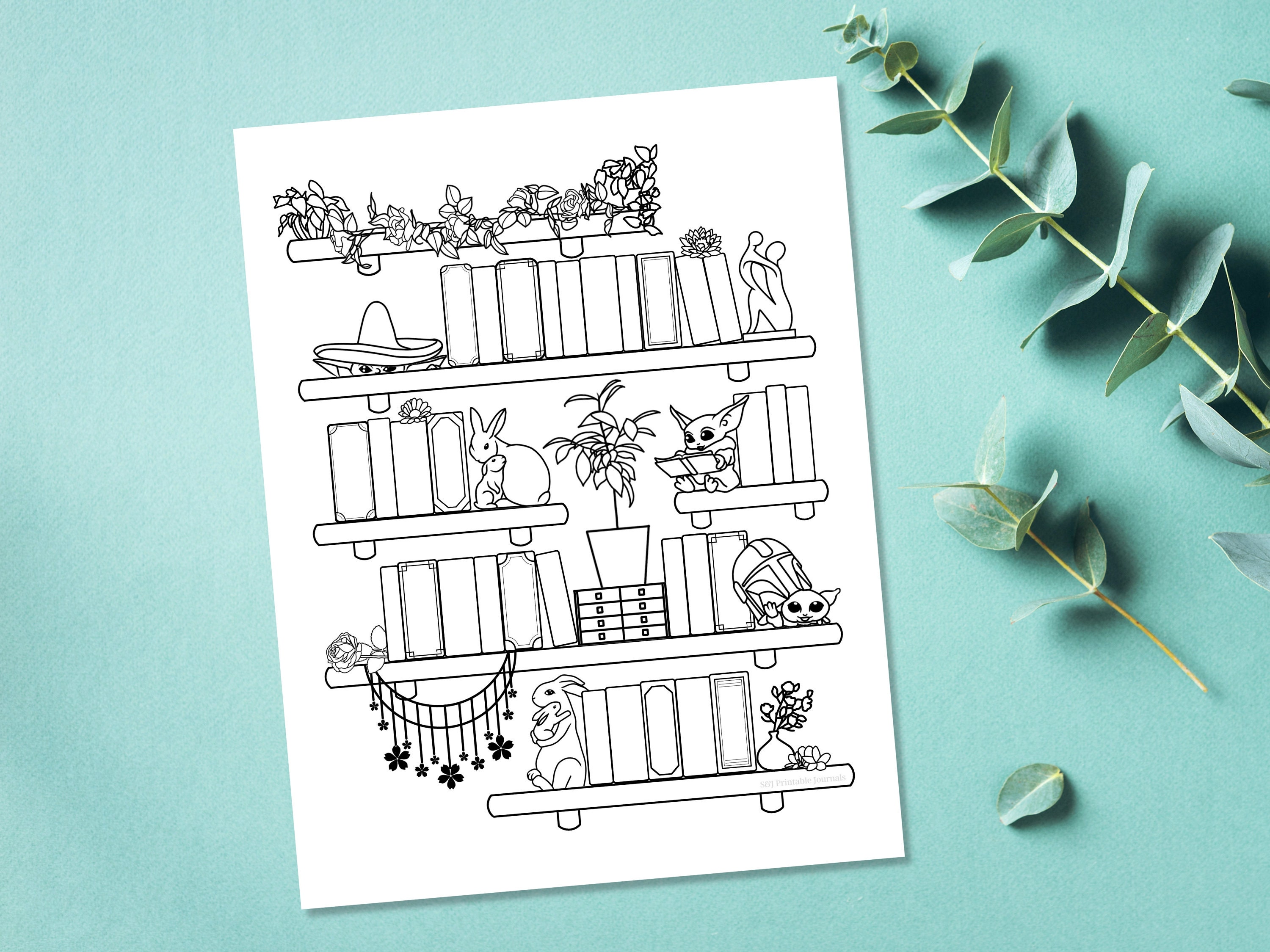 Printable May Floating Shelf Book Tracker Reading Log, Spring Themed ...