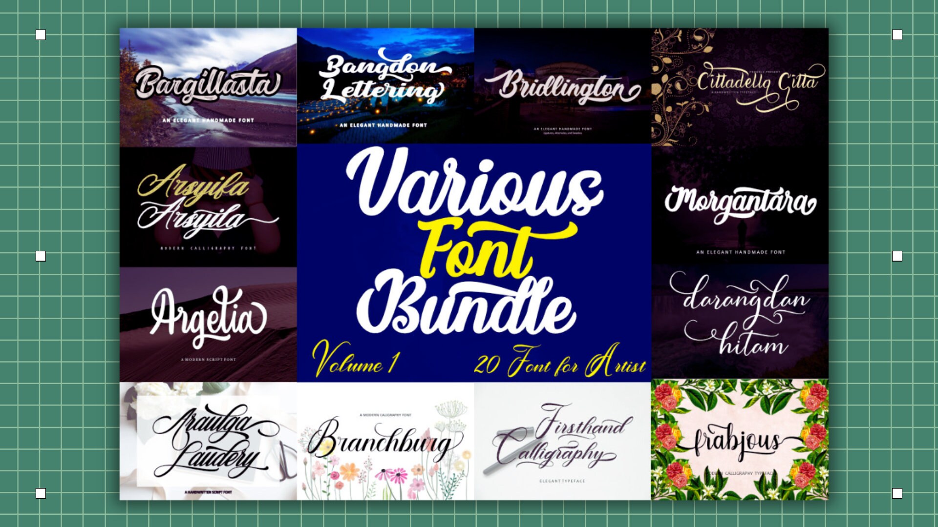 Various Font Bundle, Handwritten Font, Wedding Font, Modern Font ...