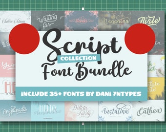 Various Font Bundle, Handwritten Font, Wedding Font, Modern Font, Display Font, Cricut Font ...