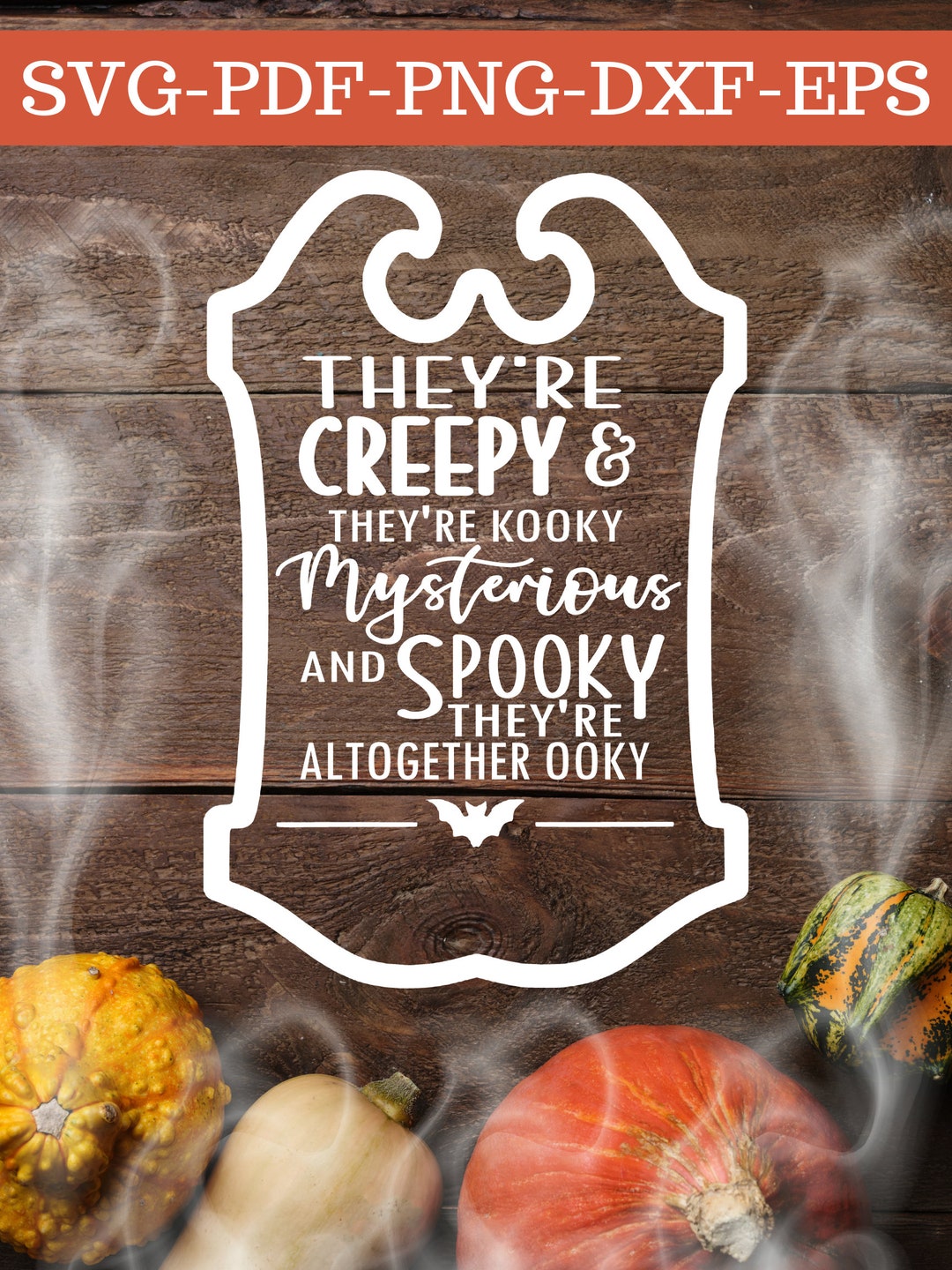 SVG Addams Family Cut File, Customizable Spooky Design, Perfect for ...