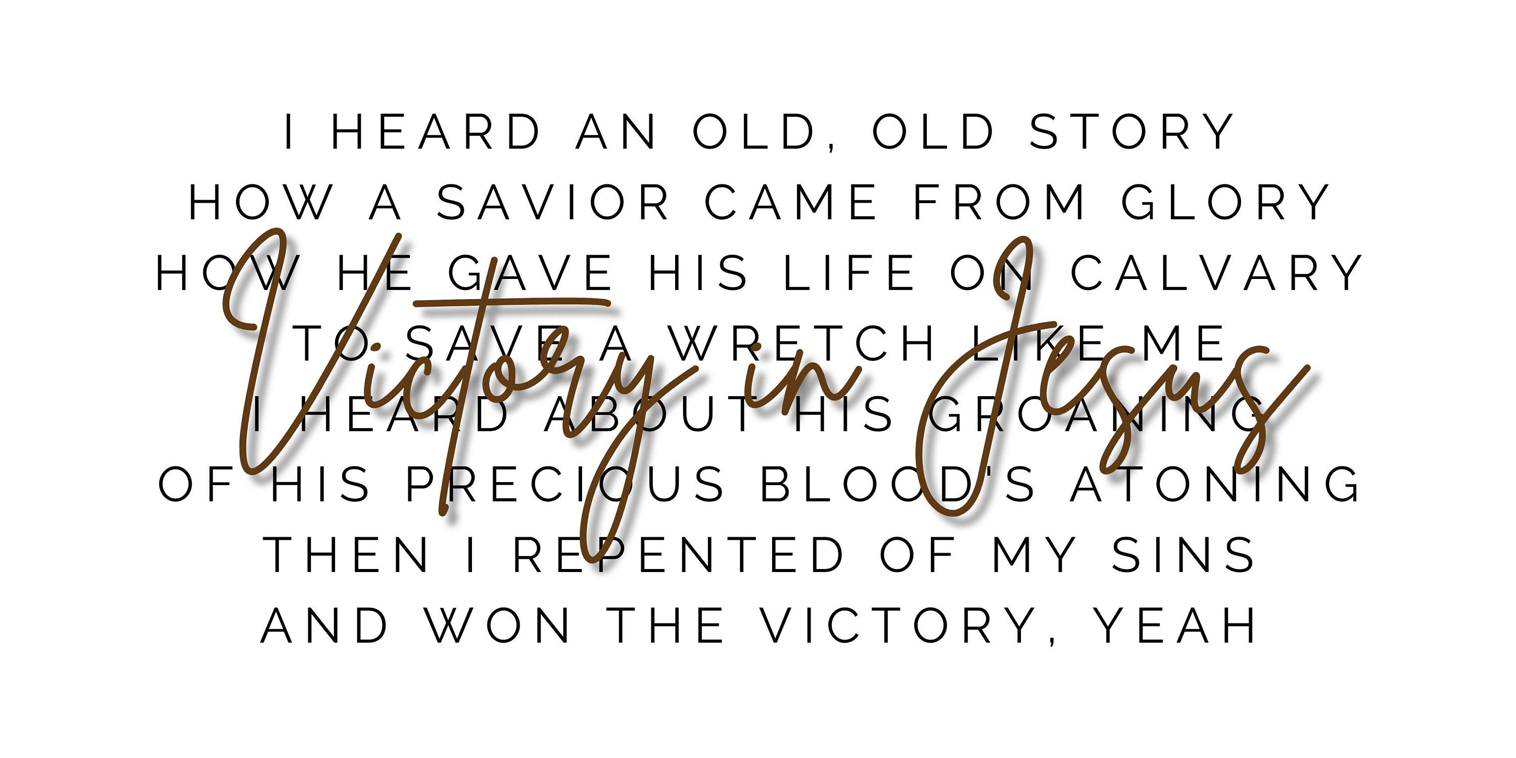 Printable Wall Art-religion Wall Art-victory in Jesus Wall Art-victory ...