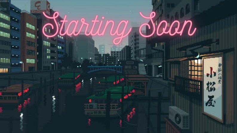 Starting Soon/stream Ending Anime Aesthetic Twitch Overlay | Etsy